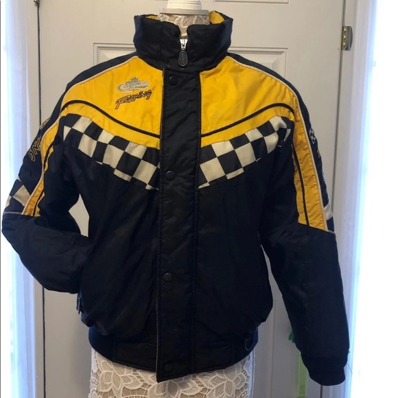 Choko | Jackets & Coats | Vintage Choko Racing Hot Rider Yellow ...